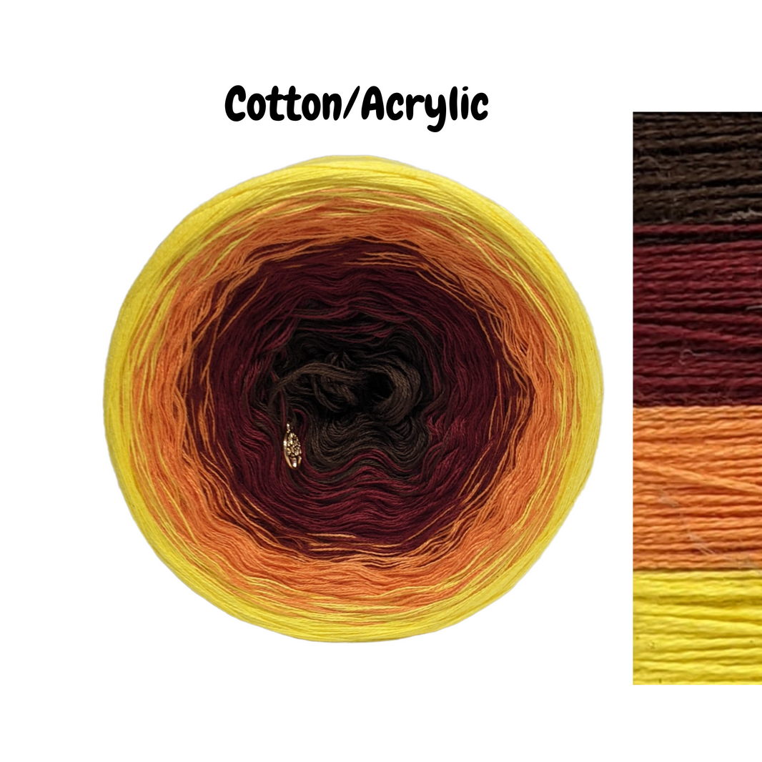 Cotton/Acrylic Ombre Yarn Cake – Fantasy Yarns